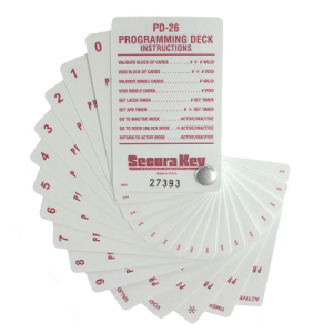 Securakey 26SA Programming Card Deck - New Parking Solutions Ltd